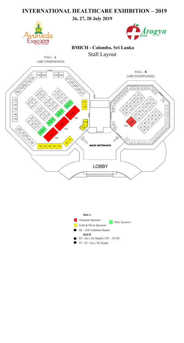 Stall Layout – International Health Care Exhibition